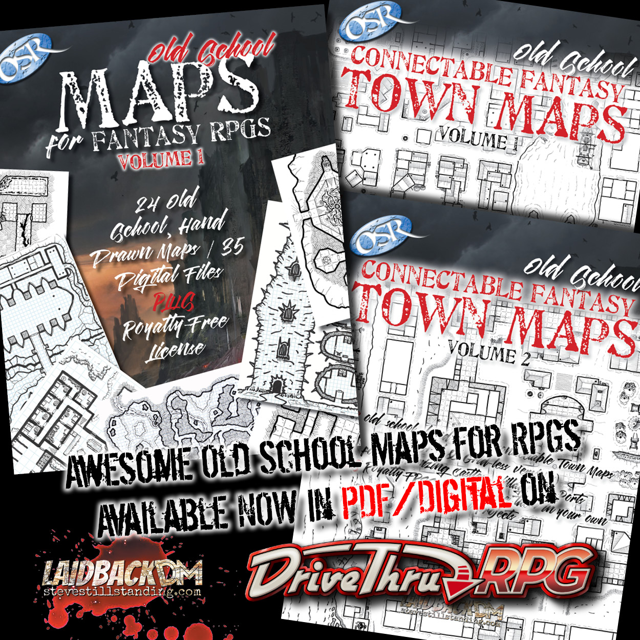 Free Map: Descending Caves – Laidback DM: SteveStillStanding.com