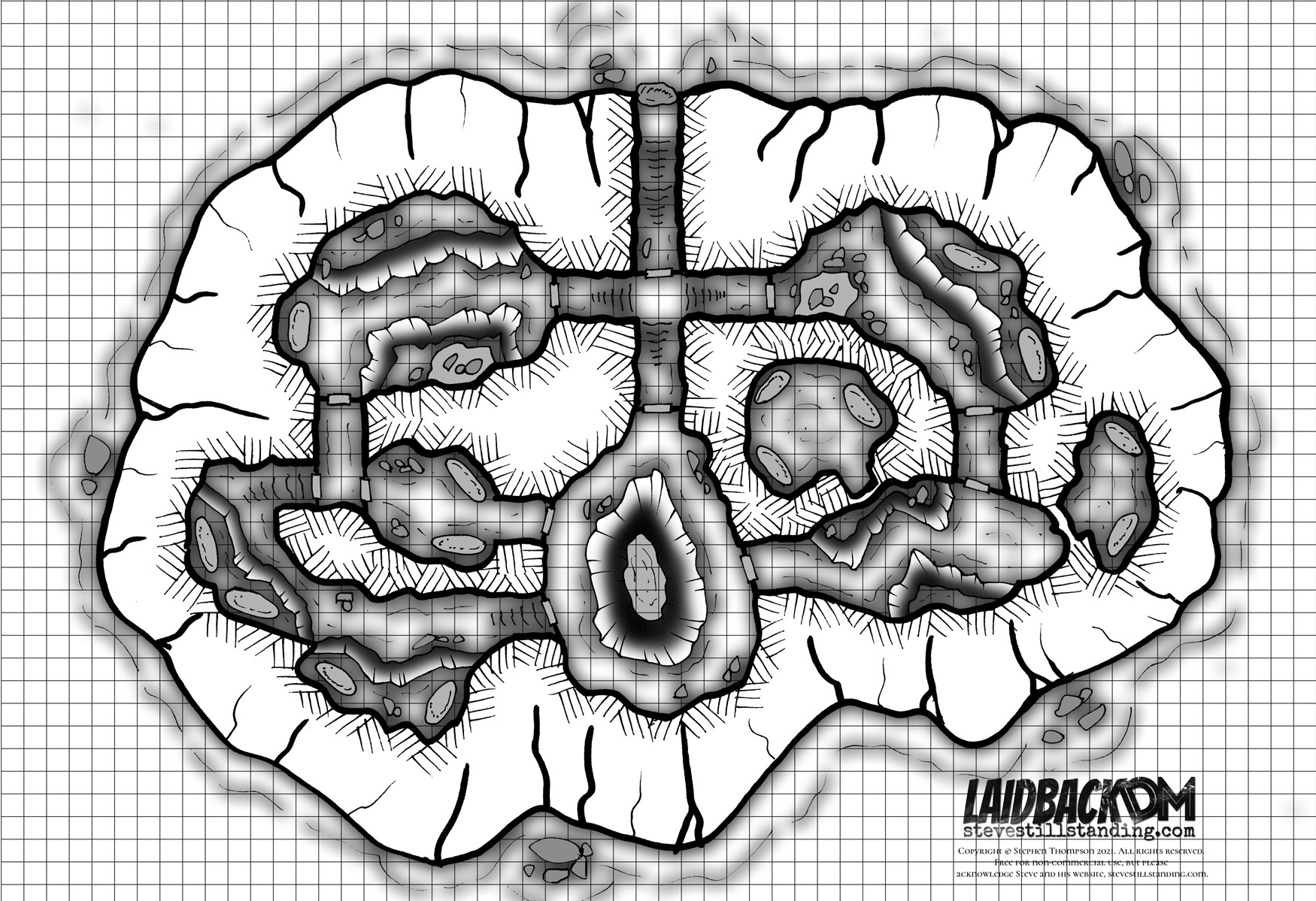Free Map – Old School Barrow Tombs – Laidback DM: SteveStillStanding.com