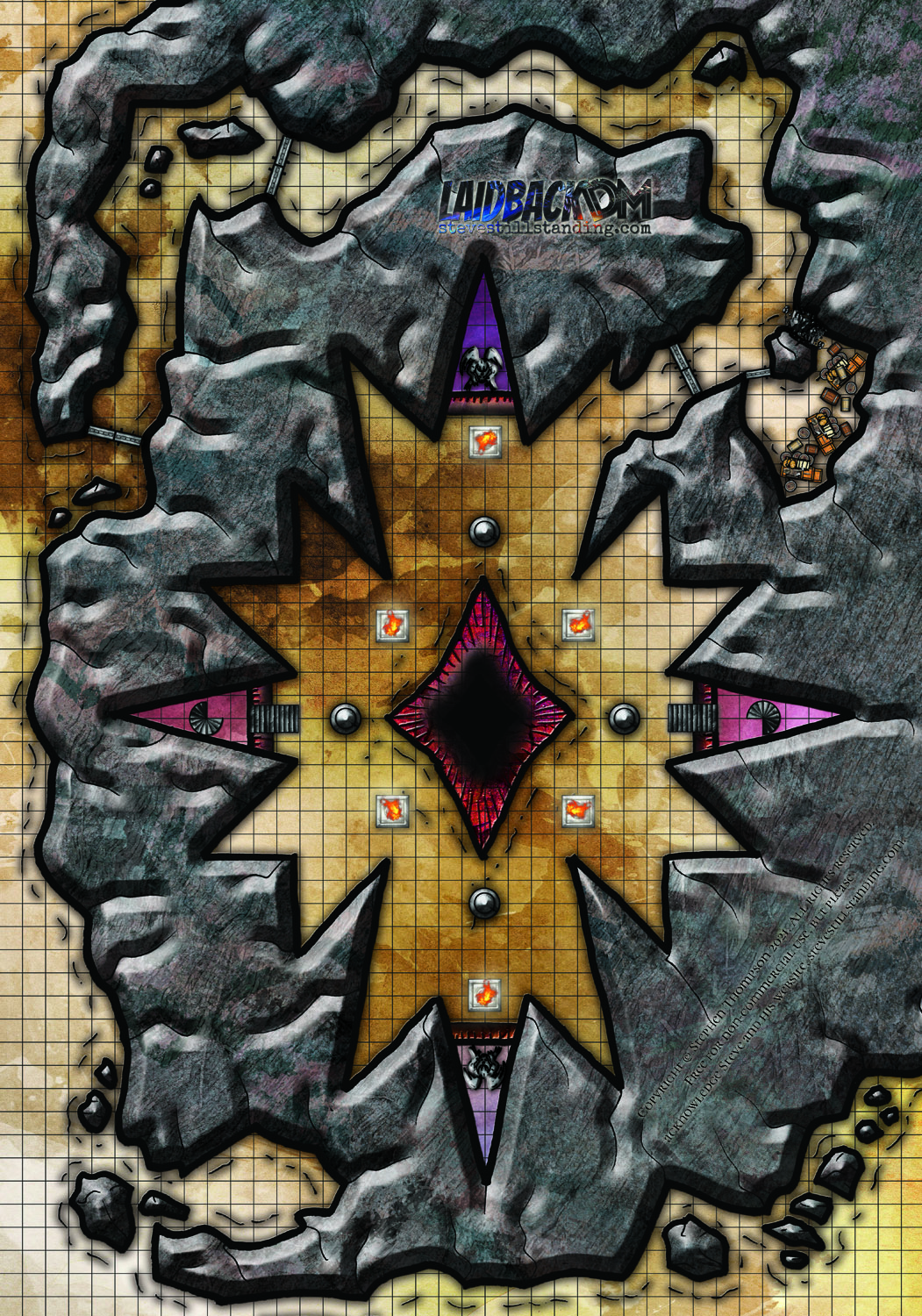 Free Map: Star Temple – Laidback DM: SteveStillStanding.com