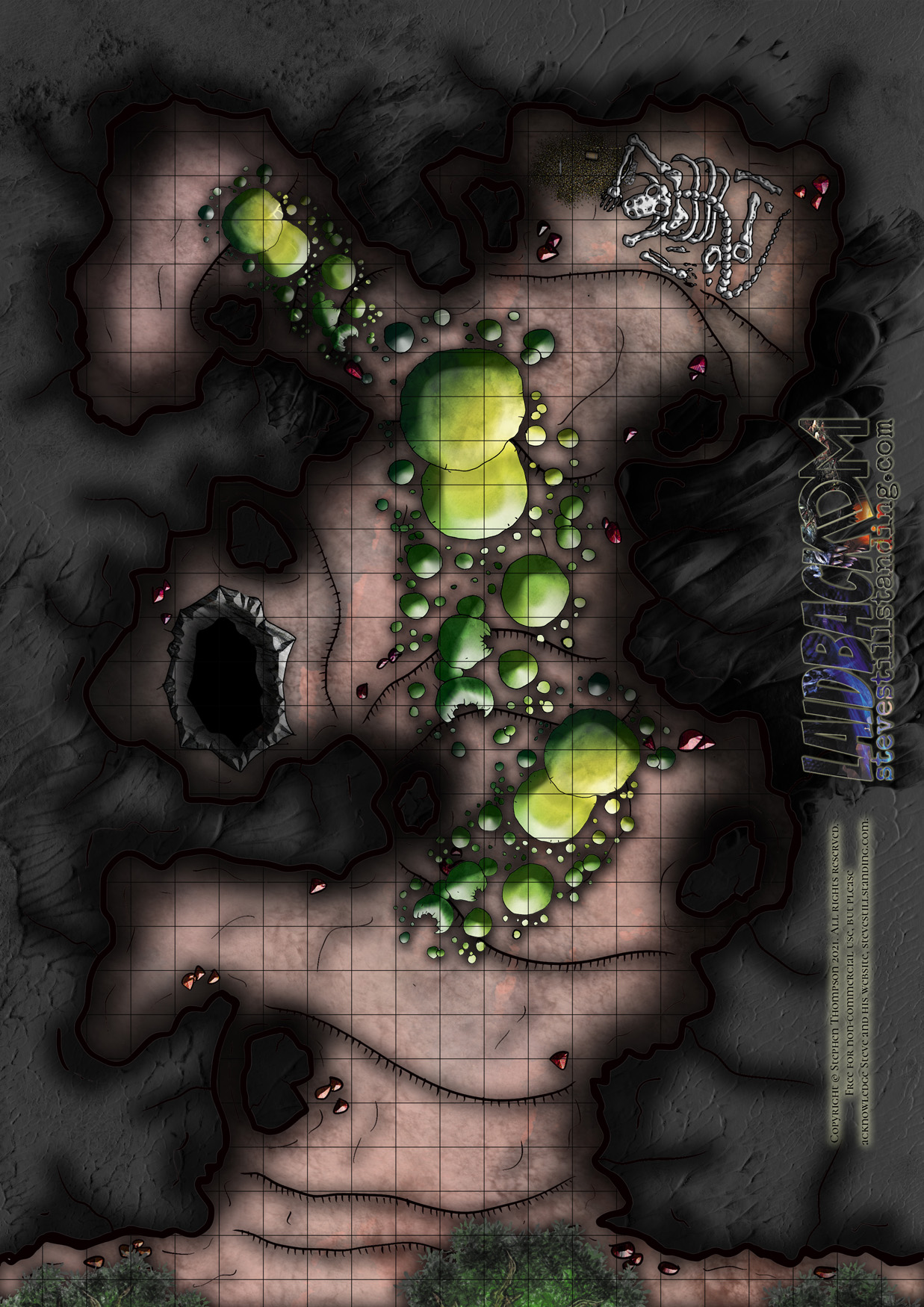 Free Map: Mushroom Caves – Laidback DM: SteveStillStanding.com