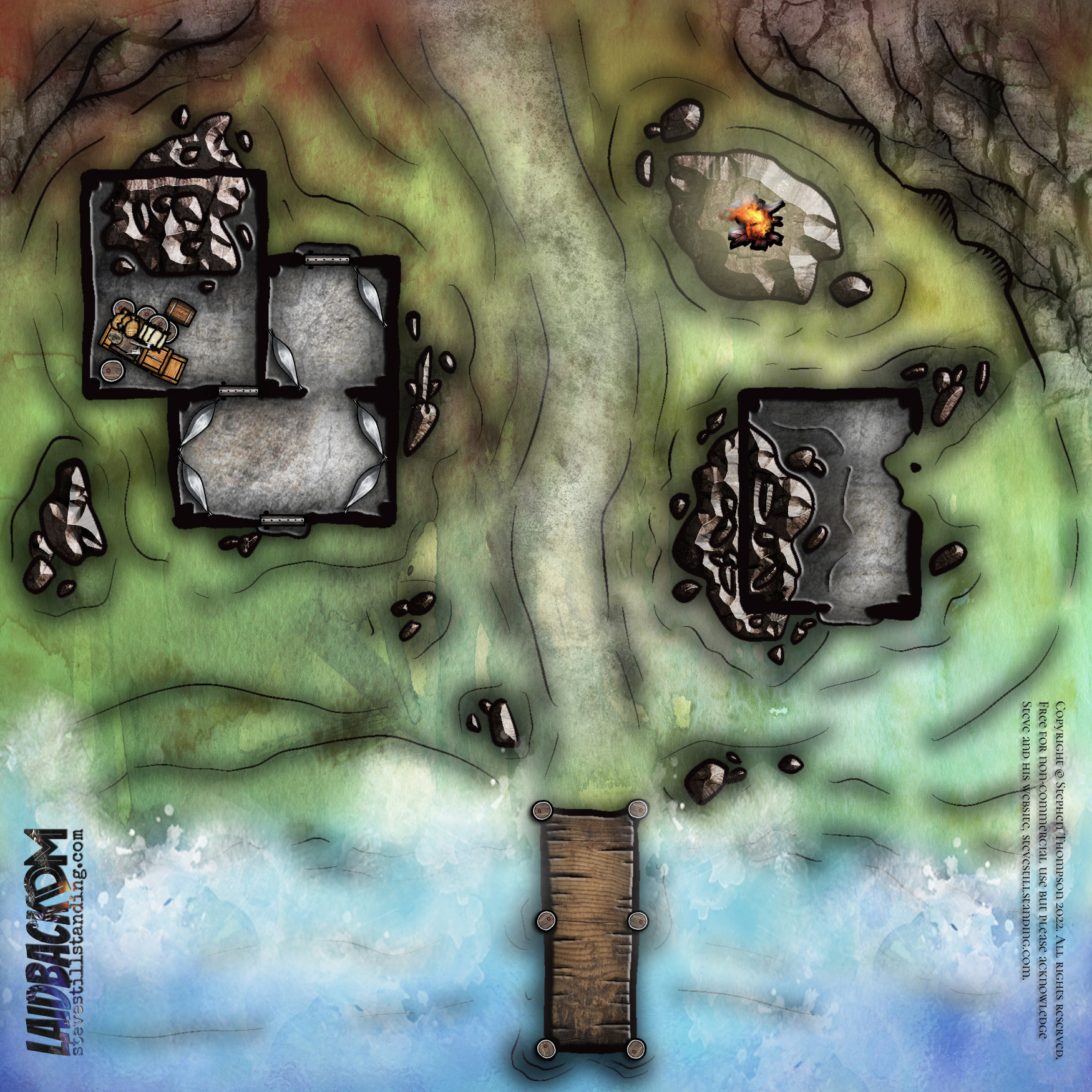 Free Map: Beach Dock – Laidback DM: SteveStillStanding.com
