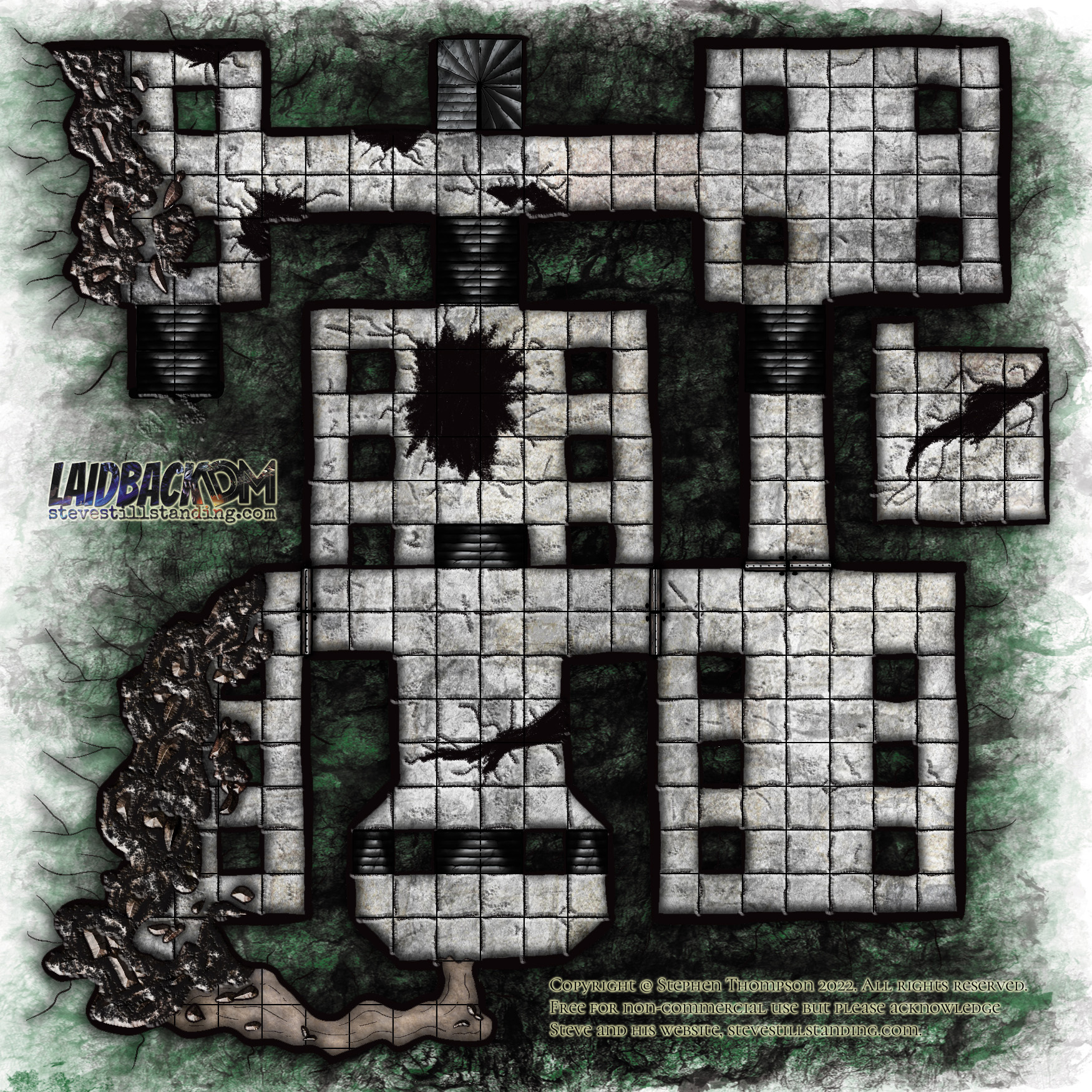 Free Map: Slam Dungeon – Laidback DM: SteveStillStanding.com