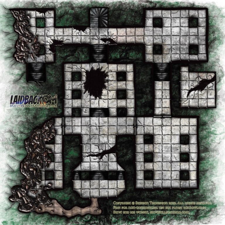 Free Map: Slam Dungeon – Laidback DM: SteveStillStanding.com