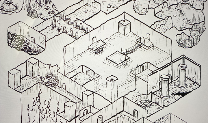 Hand Drawn Isometric Dungeon Map Time Lapse Video! – Laidback DM ...