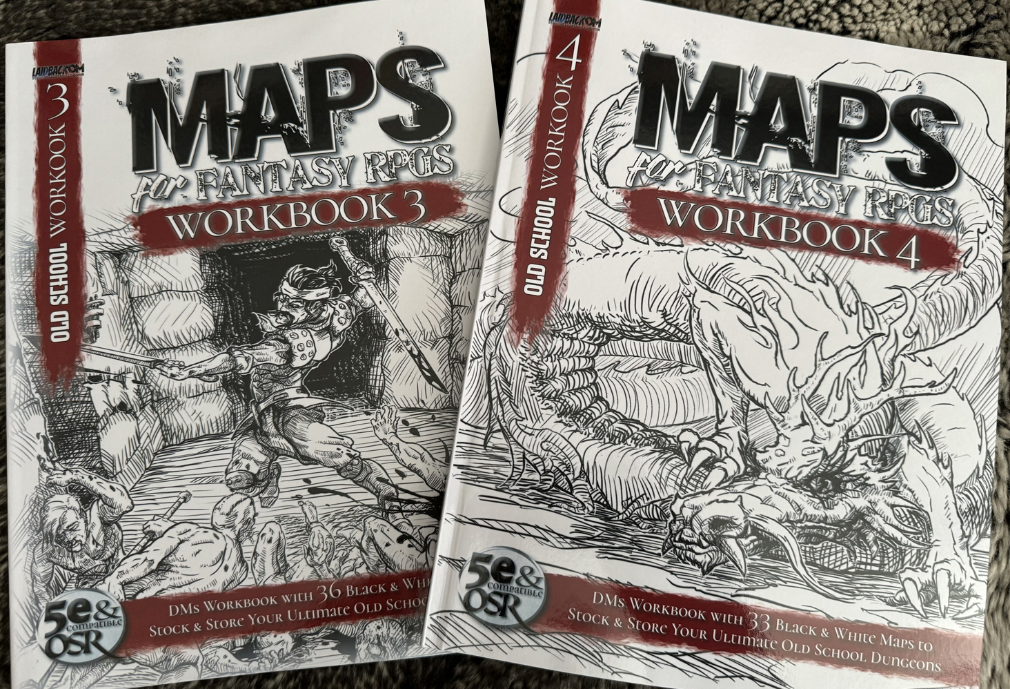 MAPS FOR FANTASY RPGs Old School Workbooks 3 & 4 are Available on ...