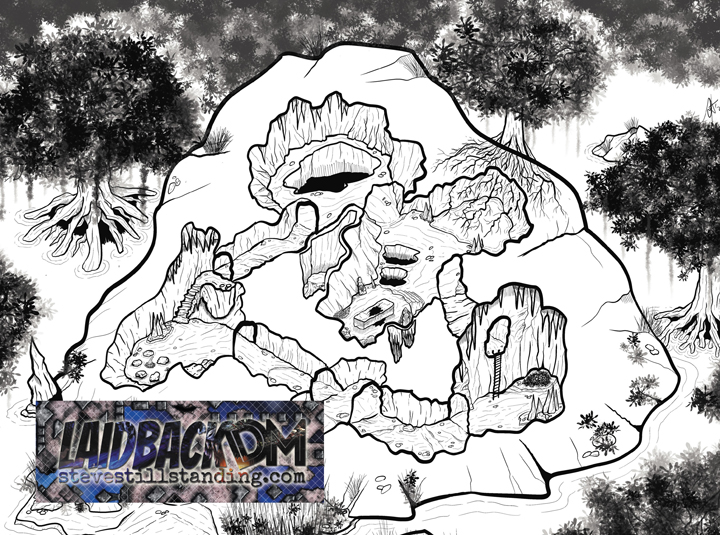 Isometric Swamp Lair Map Time Lapse! – Laidback DM: SteveStillStanding.com