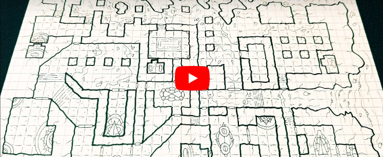 An Old School Dungeon Map Timelapse! – Laidback DM: SteveStillStanding.com