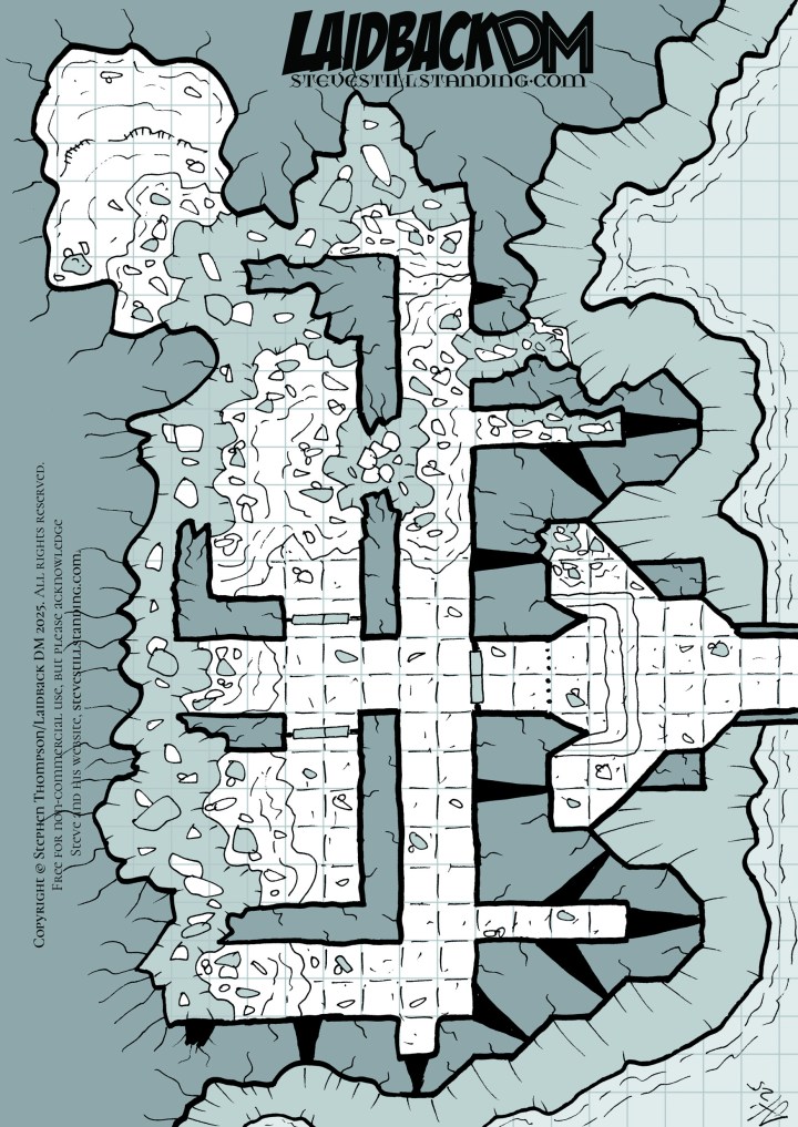 Free Map: Old School Ice Castle Ruin Map! – Laidback DM ...